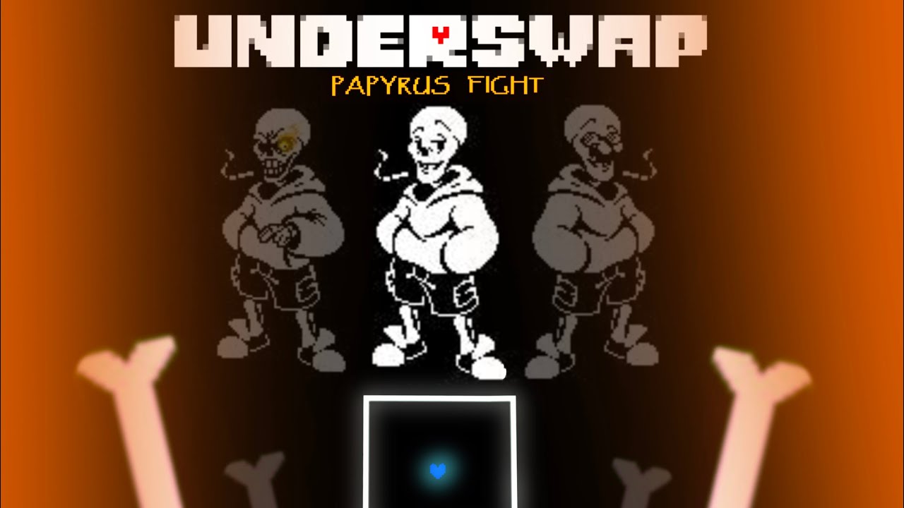 Underswap papyrus fight (Sprite animation) - YouTube