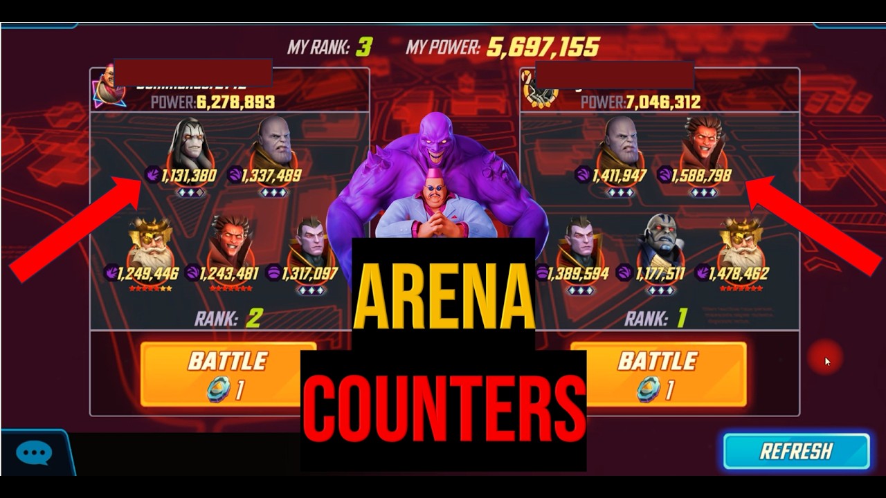MSF Arena Counters - Marvel Strike Force @if2pgames - YouTube
