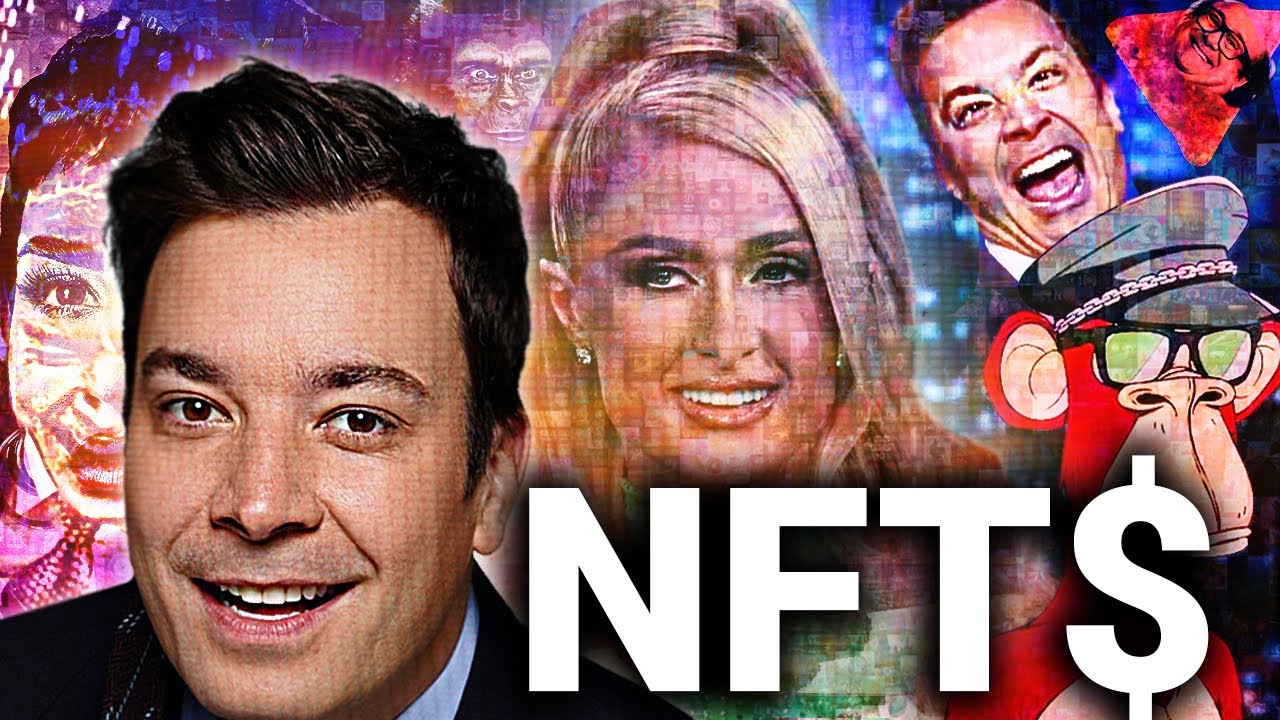 Jimmy Fallon and Paris Hilton go ape for NFTs - YouTube