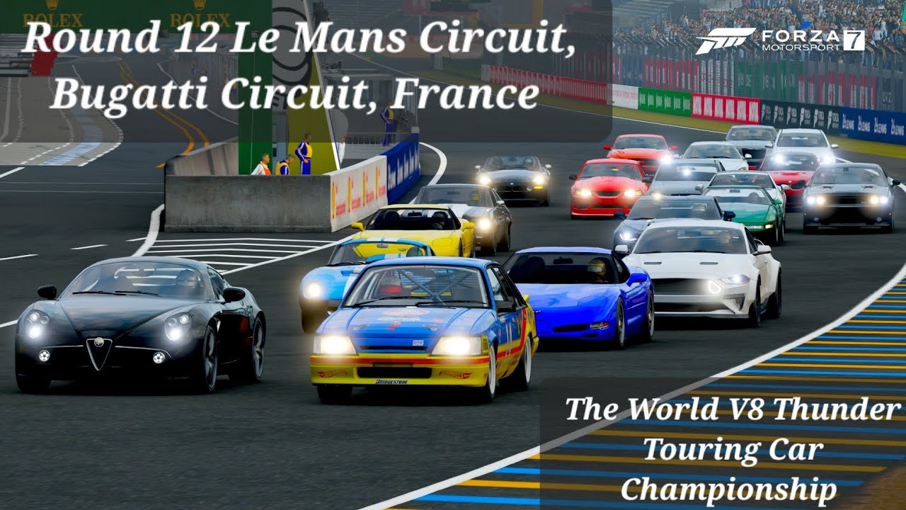 FM7 | The World V8 Thunder Touring Car Championship | Le Mans Circuit ...