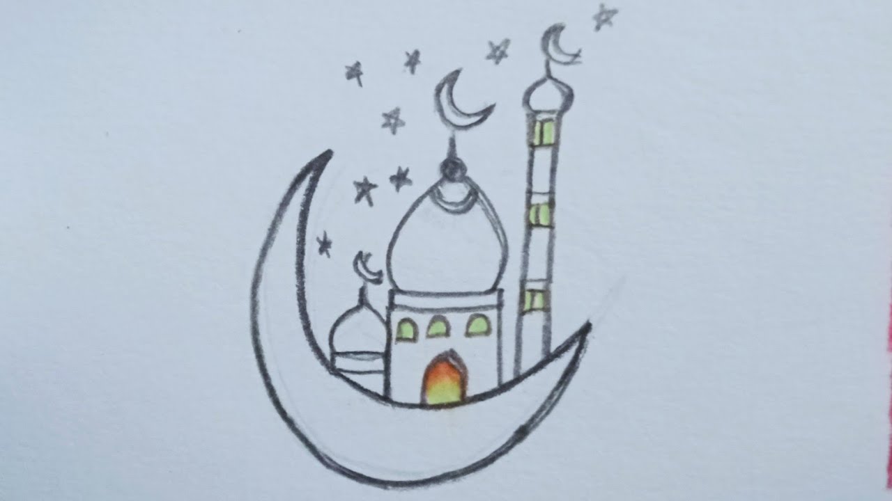 Ramadan Mubarak Drawing || Ramzan Mubarak Drawing || Happy Ramadan ...