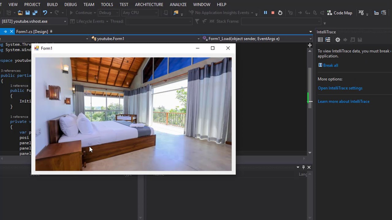 How to set the opacity or transparency of a Panel in C# - YouTube