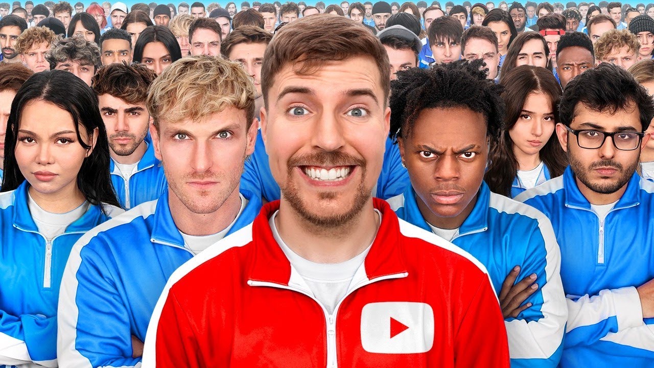 50 YouTubers Fight For $1,000,000 - YouTube