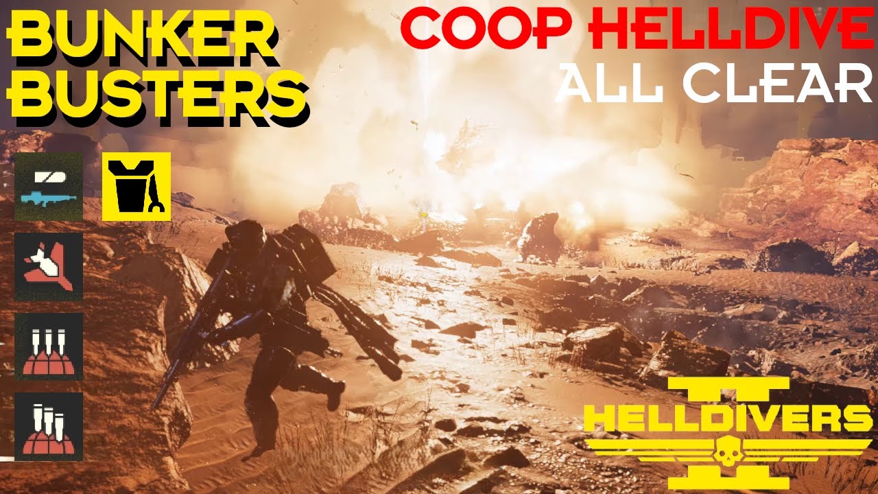 Helldivers 2 // Bunker Busters - Automaton Coop Helldive - All Clear ...