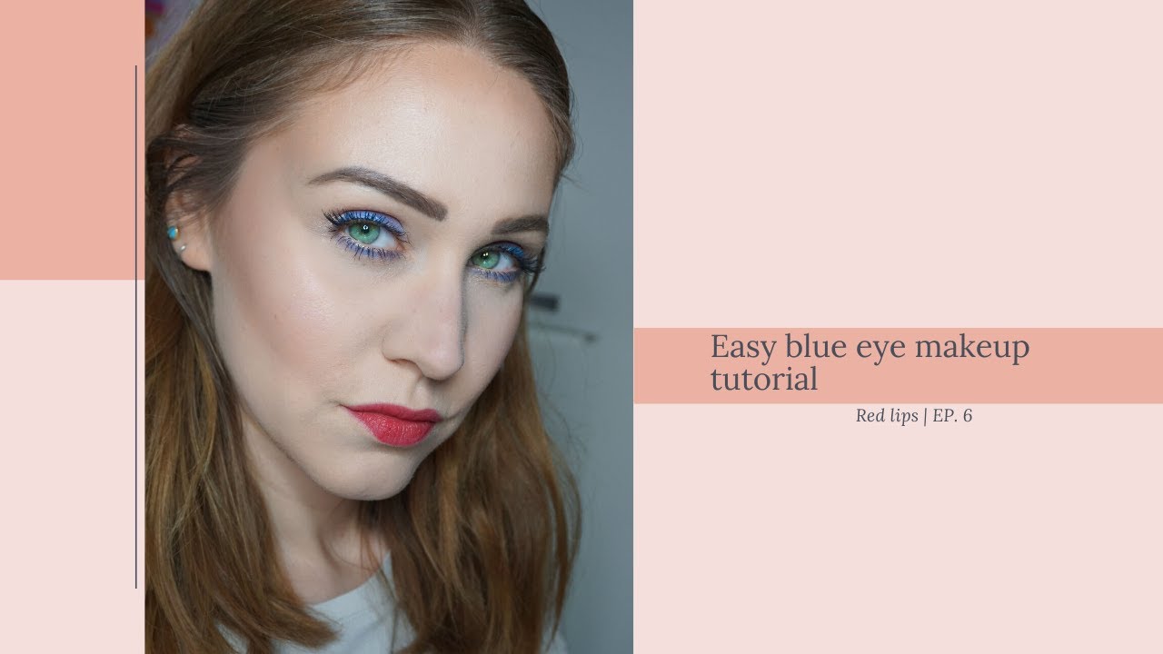 Red Lips Blue Eyes Makeup | Saubhaya Makeup
