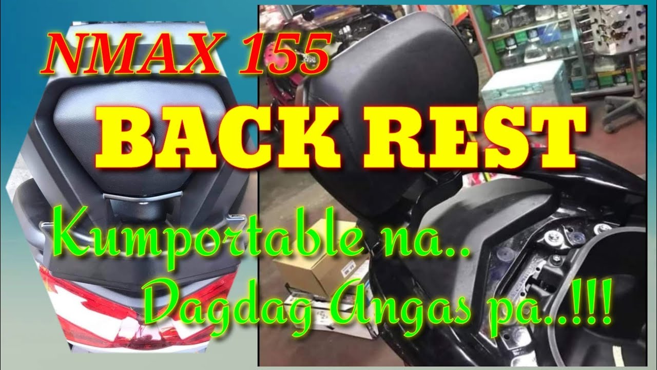 NMAX 155 BACK REST FULL REVIEW - YouTube