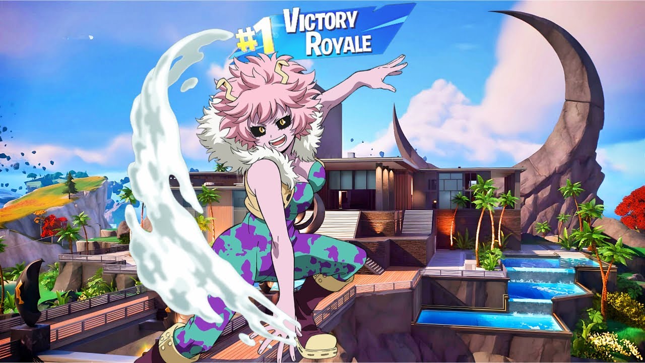 Fortnite MY HERO ACADEMIA MINA ASHIDO Skin Gameplay Win Season 4 ...