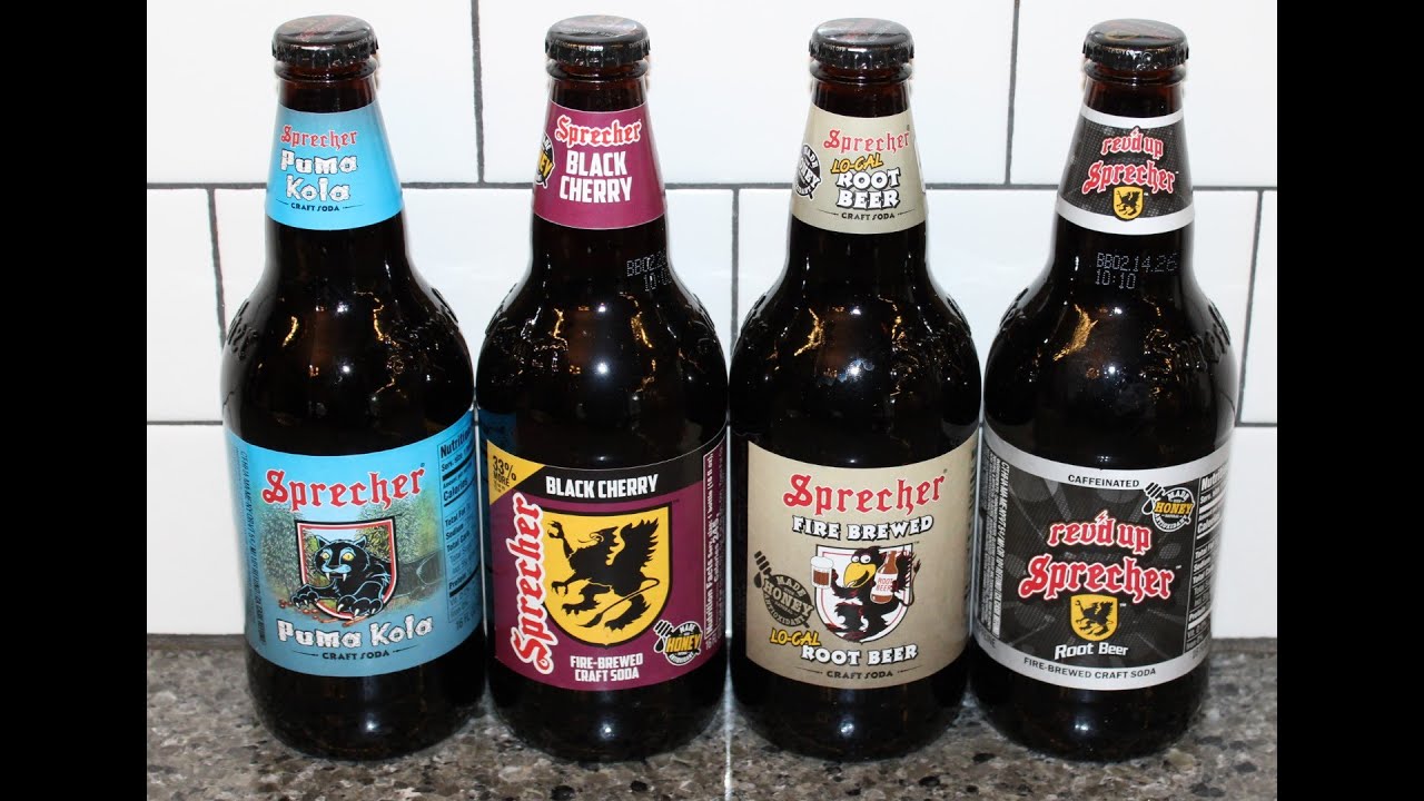 Sprecher: Puma Kola, Black Cherry, Low-Cal Root Beer, Rev’d Up Root ...