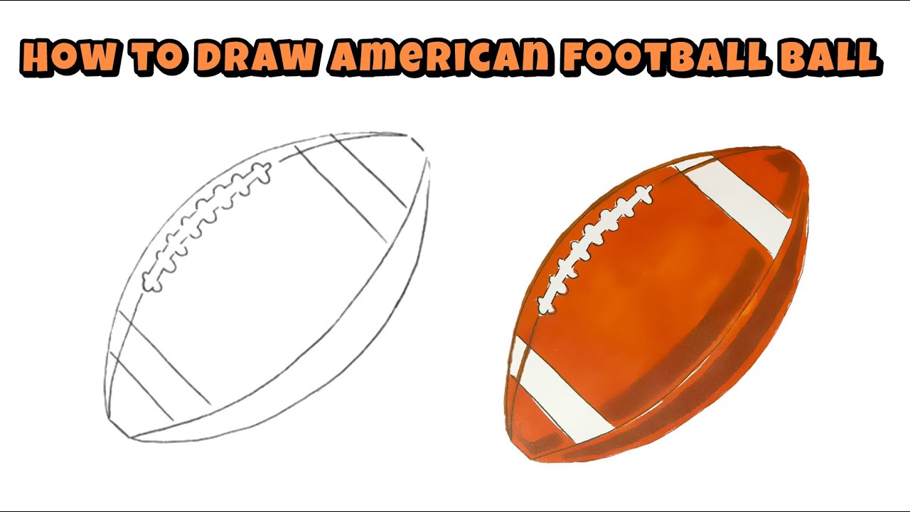How to Draw American Football Ball in Minutes – Master the Art of ...