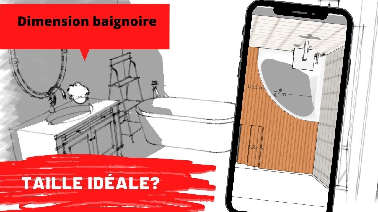 Dimension baignoire (choisir la bonne baignoire sans se tromper) - YouTube