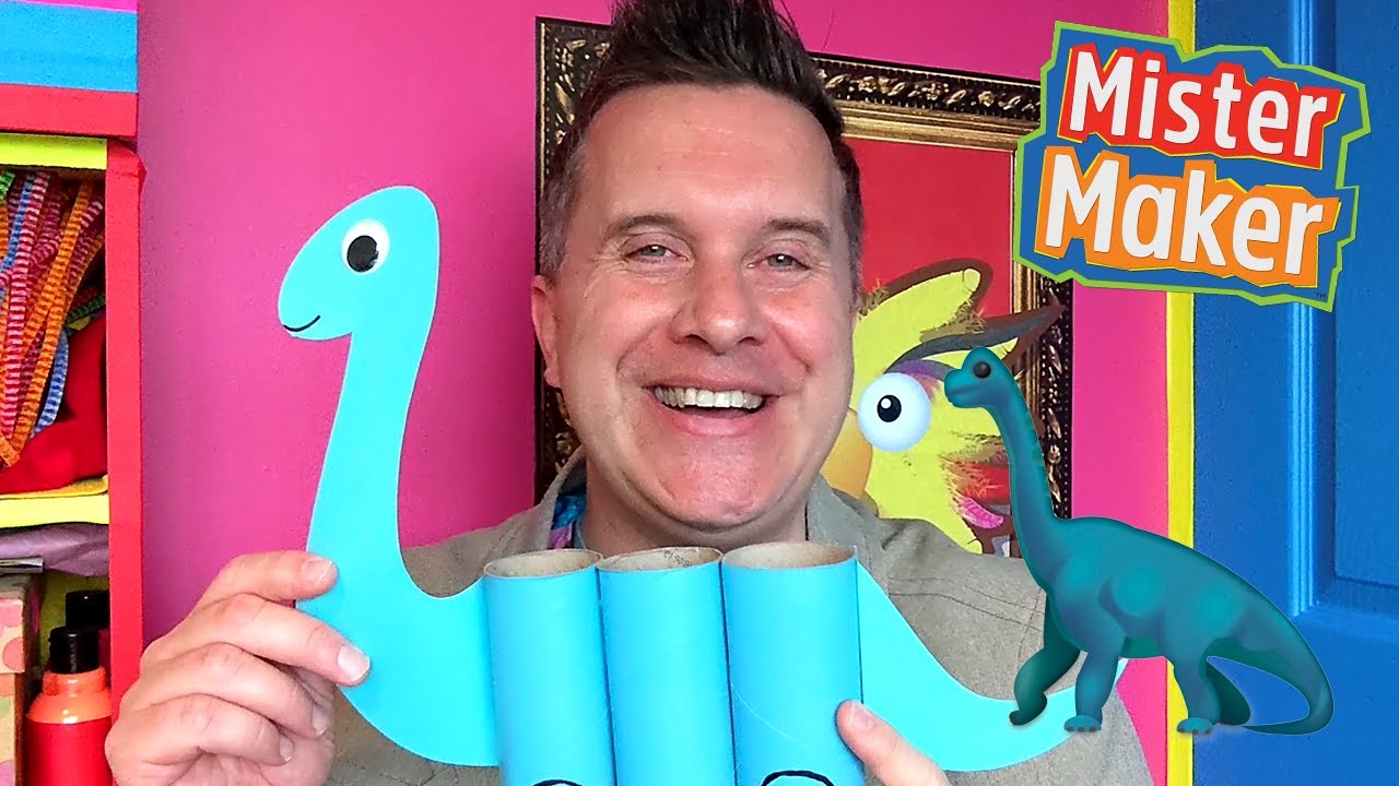 Make it Mister Maker: Kitchen Roll Dinosaur! 🦖🦕 - YouTube