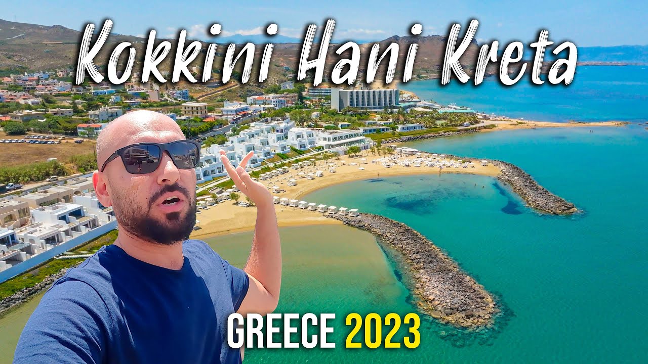 Kokkini Hani, Heraklion Crete, walking tour 4k, Kreta, Greece 2023 ...
