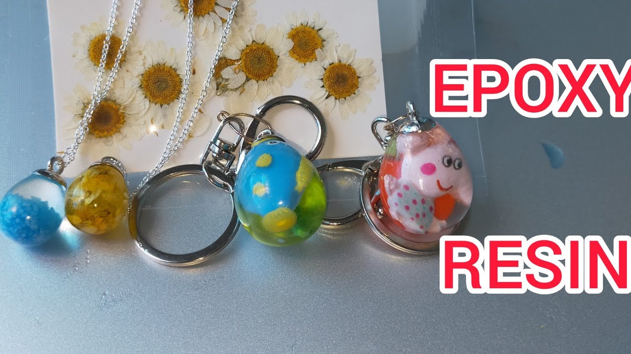 DIY RESIN EPOXY_ Làm trang sức, móc chìa khóa bằng resin epoxy_ Bến ...