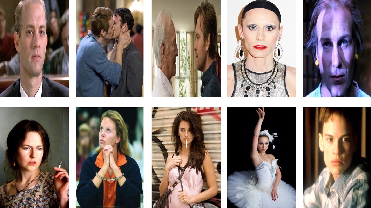 10 Famous Hollywood Actors That Won Oscars For Playing LGBT Roles - YouTube