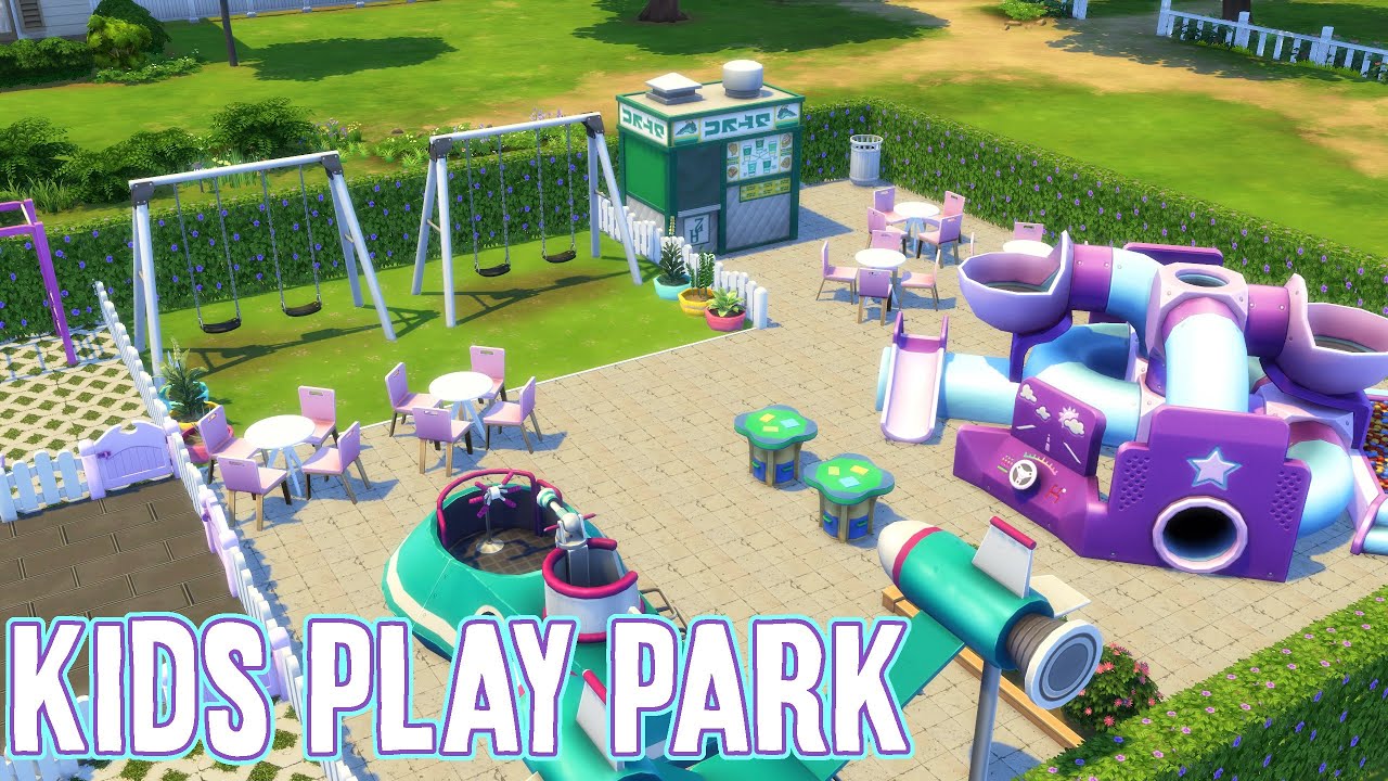 SIMS 4 SPEED BUILD // KIDS PLAY PARK - YouTube