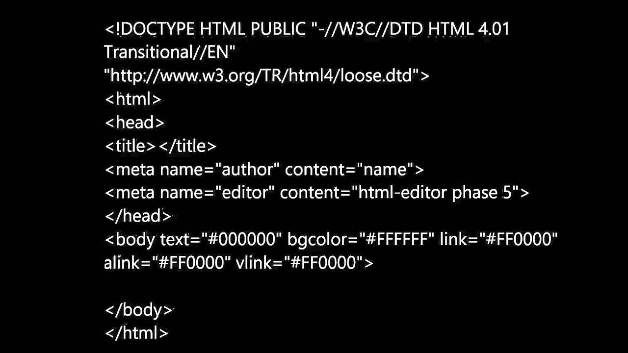 HTML lernen Das Grundgerüst - YouTube