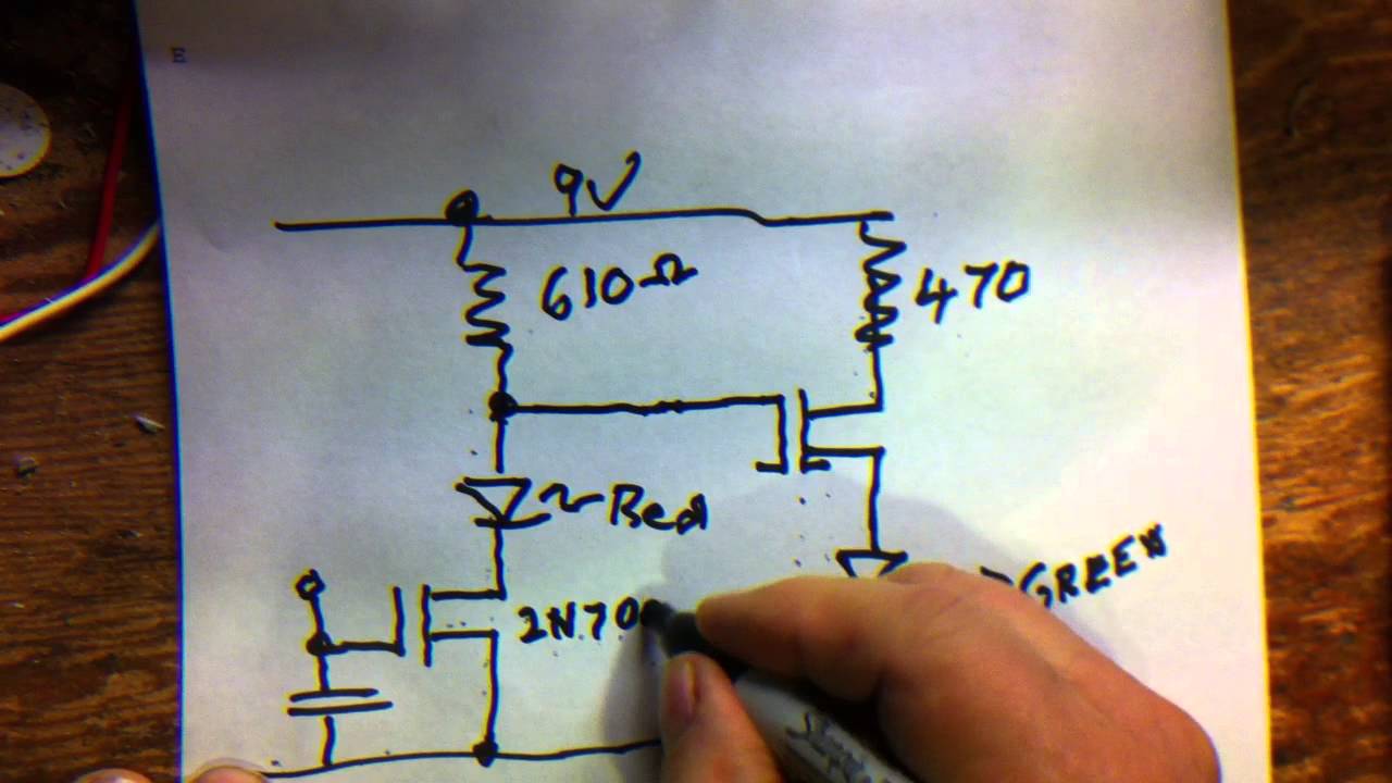 The RED/ GREEN LED SCHEMATIC - YouTube