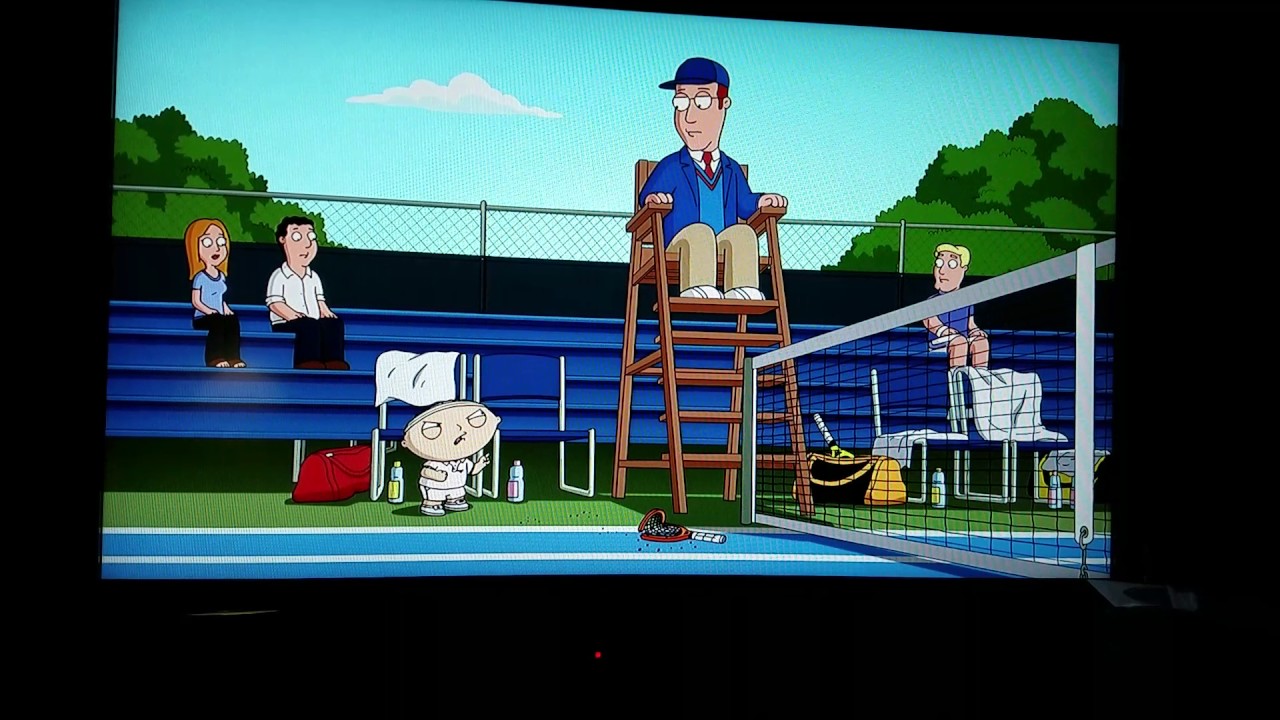 Family Guy: Stewie tennis rant uncensored. - YouTube