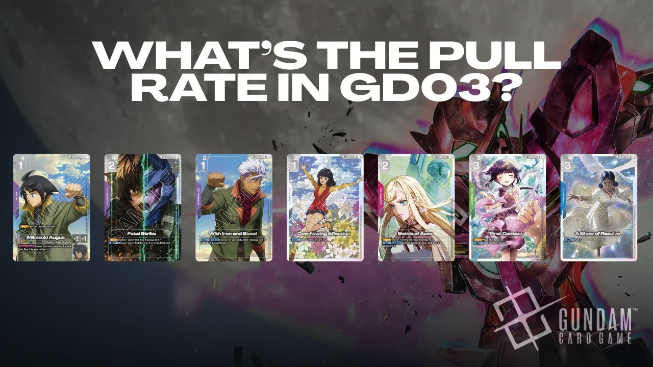 What's the pull rate in GD03 CASE ??? Gundam GD03 Opening #gundamtcg # ...