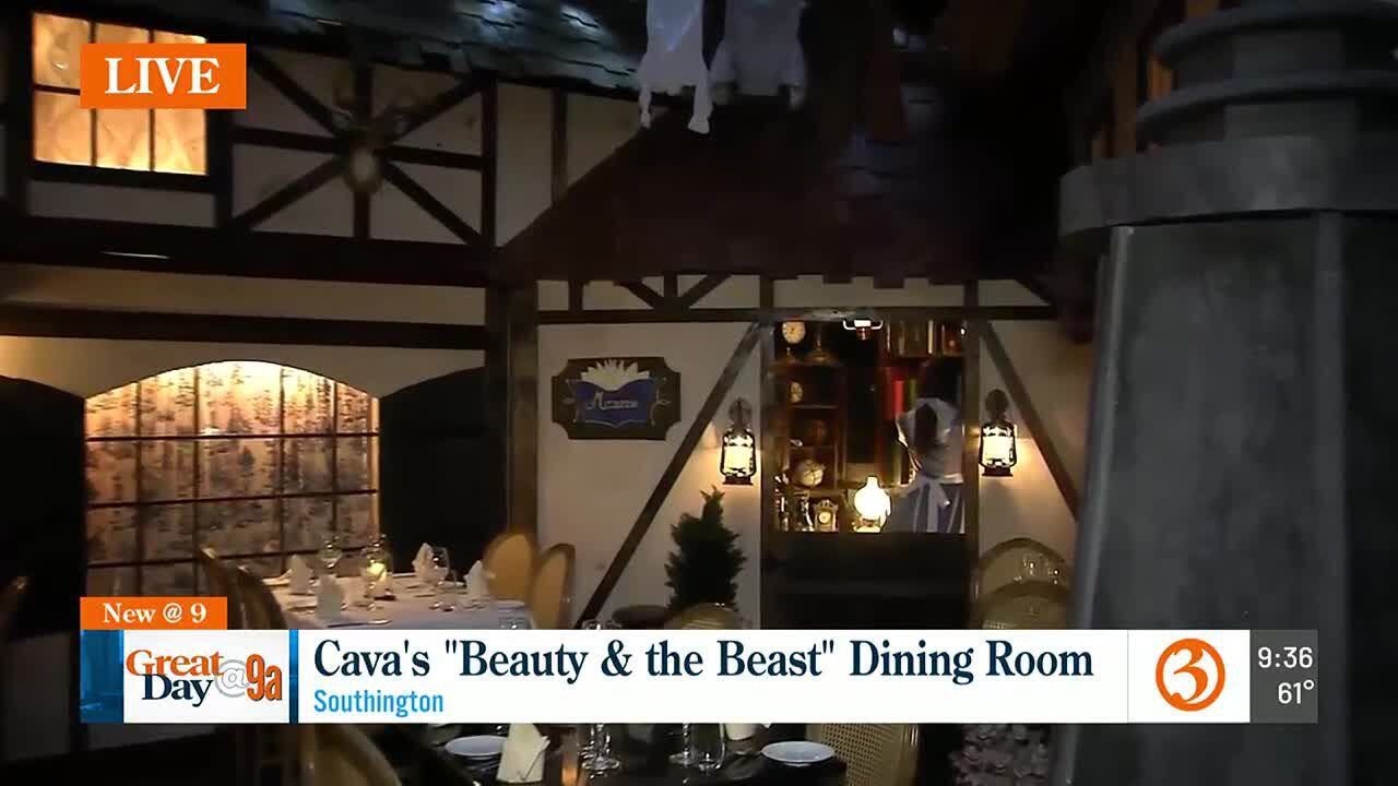 Cava's "Beauty & the Beast" themed rooms - YouTube