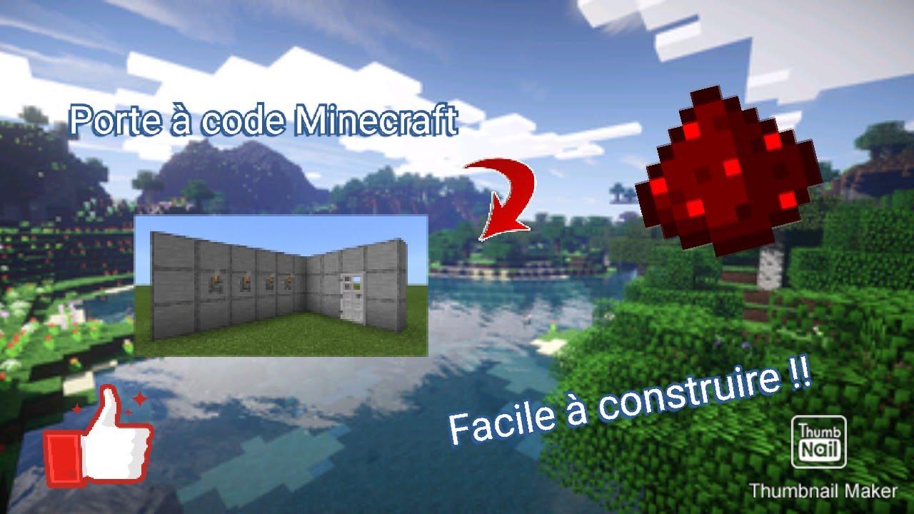 MINECRAFT REDSTONE : COMMENT CONSTRUIRE UNE PORTE A CODE AVEC DES ...