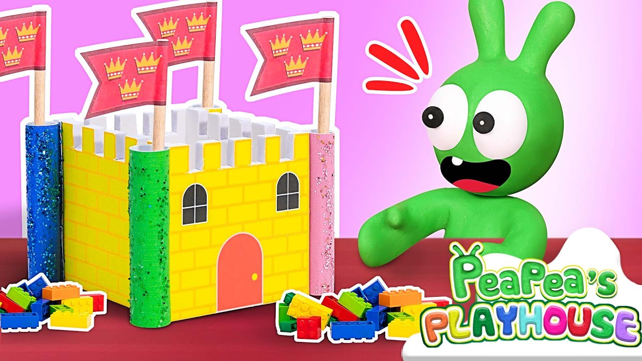 Making of PeaPea Catsle | Lessons For Kids | Pretend Play with PeaPea ...