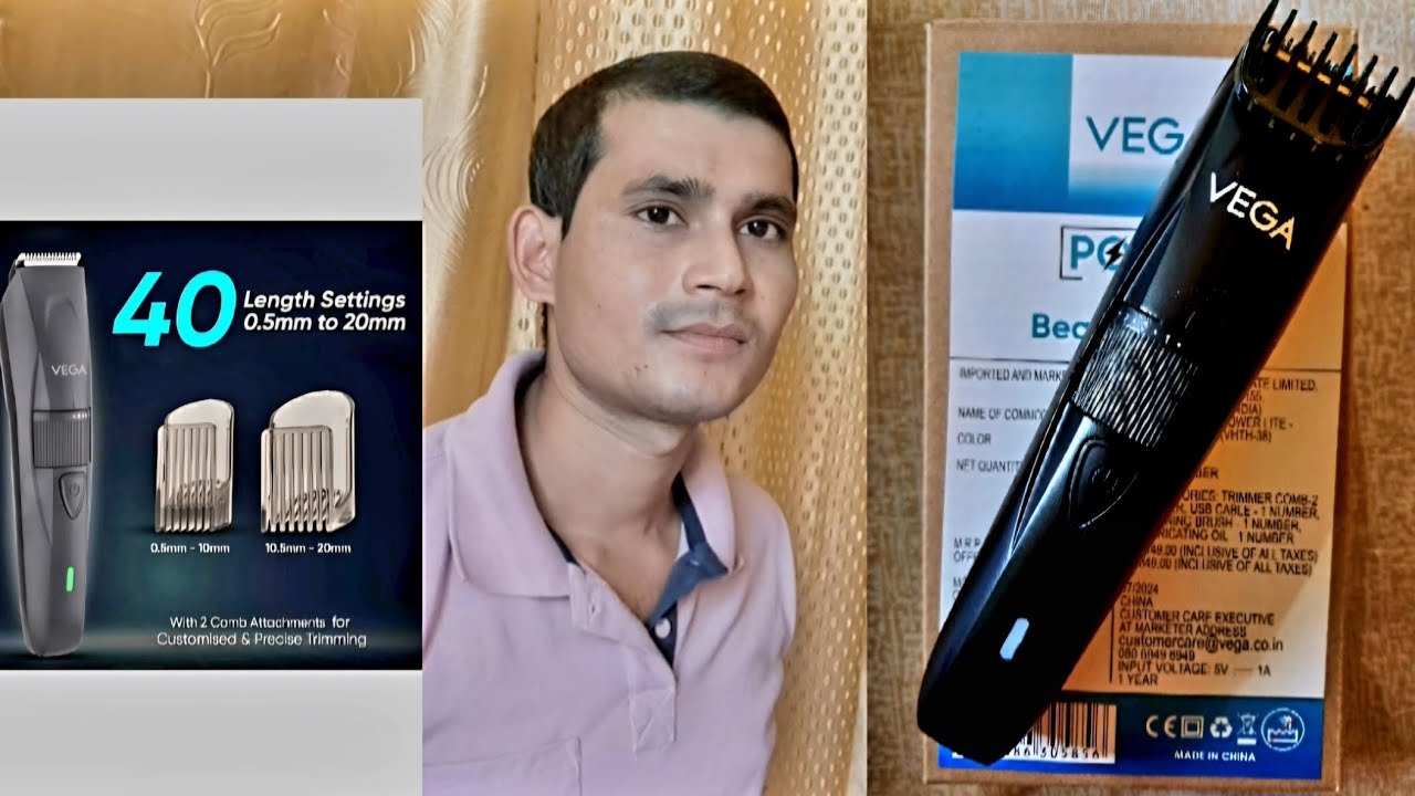 vega trimmer for men VHTH-38 Unboxing review #vega #trimmer #amazon # ...