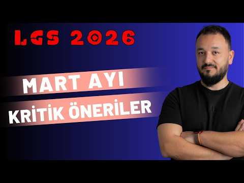 LGS Mart Ayı Kontrol Noktası | Kritik Öneriler | DENEMELER Nasıl Çözülmeli ?