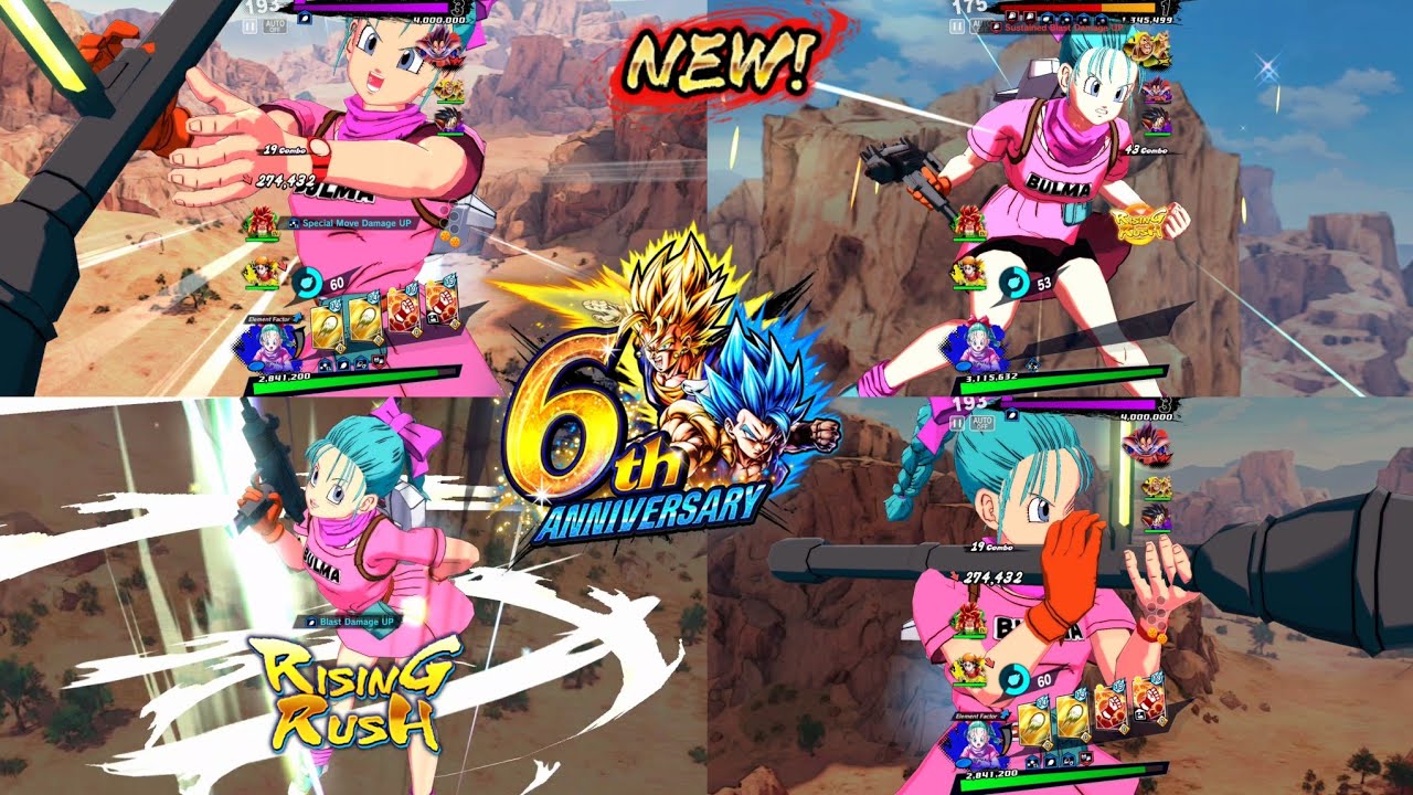 New Special Free to Play Bulma All Animations!!-Dragon Ball Legends ...