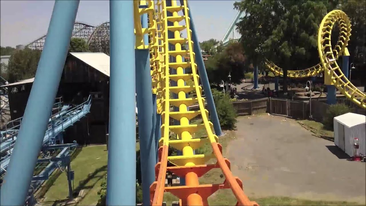 Carolina Cyclone HD On-Ride POV Front Carowinds Summer 2016 - YouTube