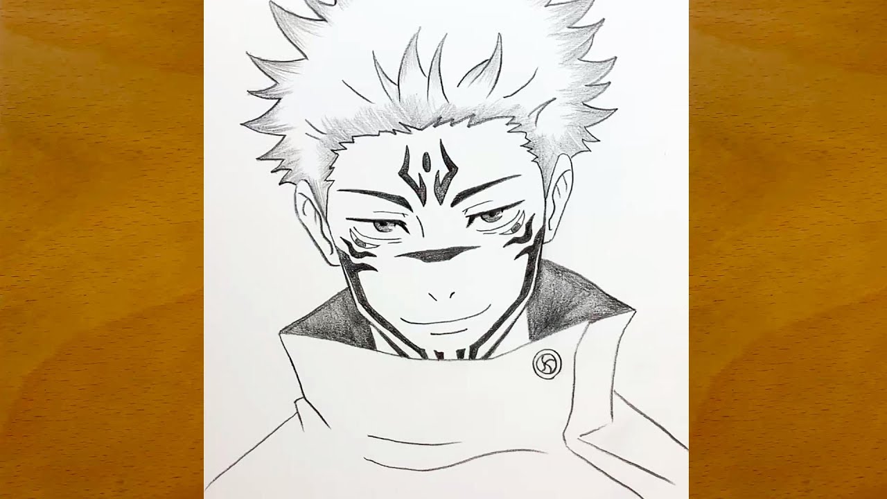 How to draw Megumi Sukuna from Jujutsu Kaisen | step by step | draw ...