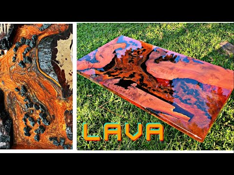 CRAZY Epoxy LAVA TABLE Build / Step By Step Resin / Resin Art - YouTube