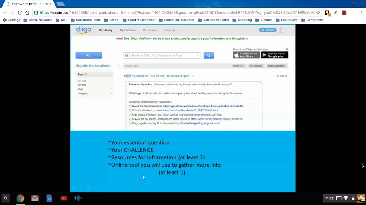 CBL Organizational Tool - YouTube
