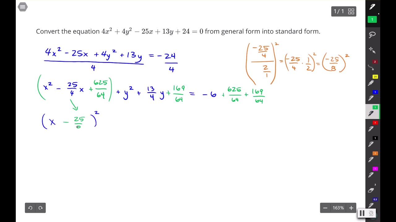 How To Convert A Circle Equation In General Form To Standard Form With Coefficients YouTube how-to-convert-a-circle-equation-in-general-form-to-standard-form-with-coefficients-youtube
