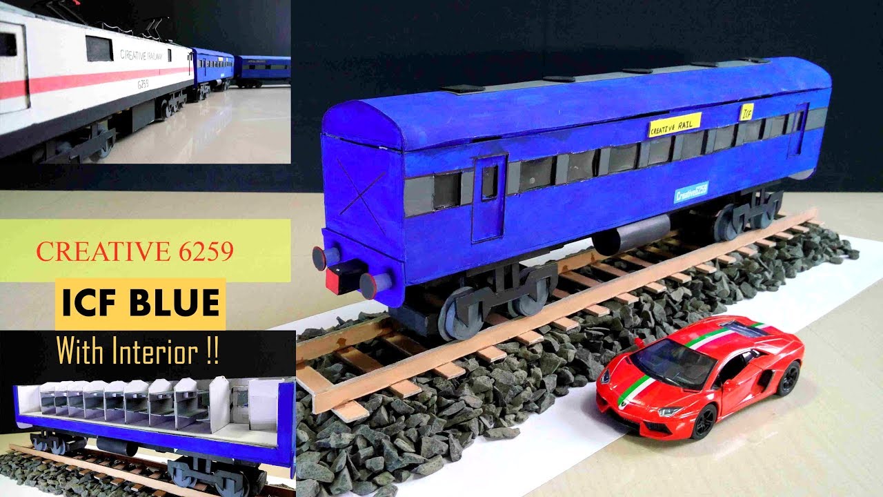 How To Make A Train Engine With Cardboard & DC Motor | DIY RC Train ...