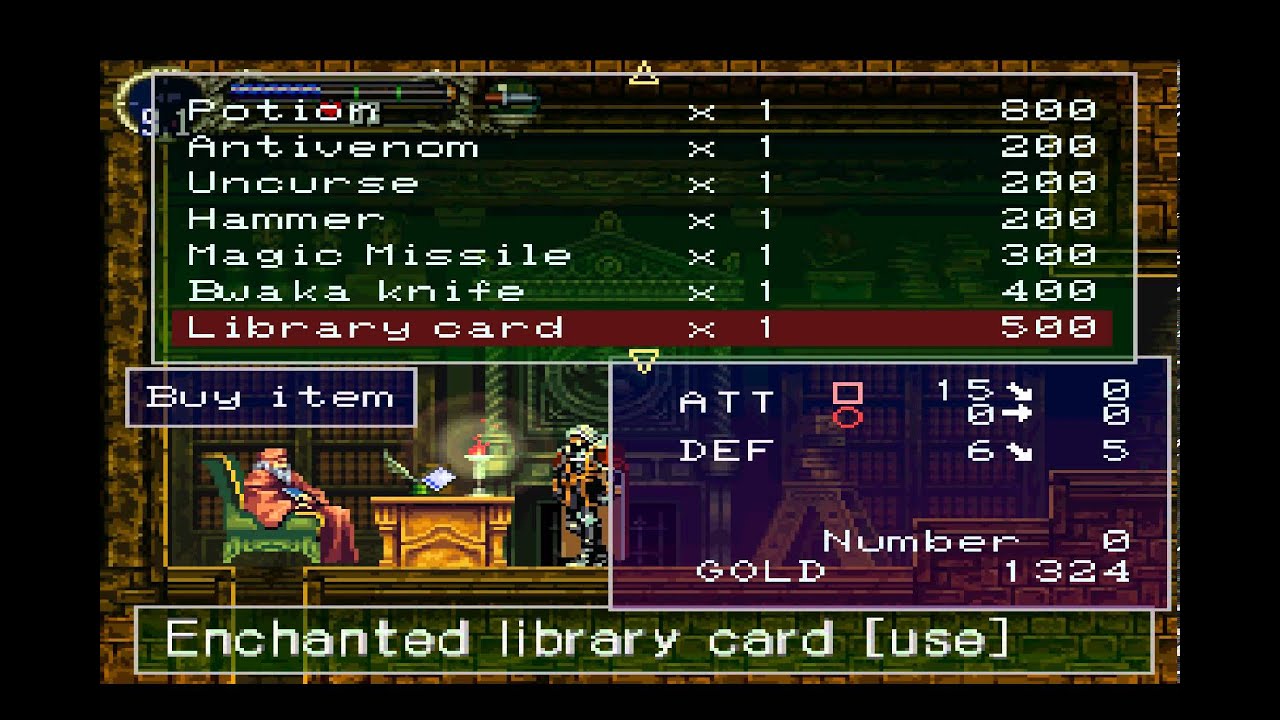 Castlevania SOTN Play through Part 4: Library Card Hall Pass - YouTube