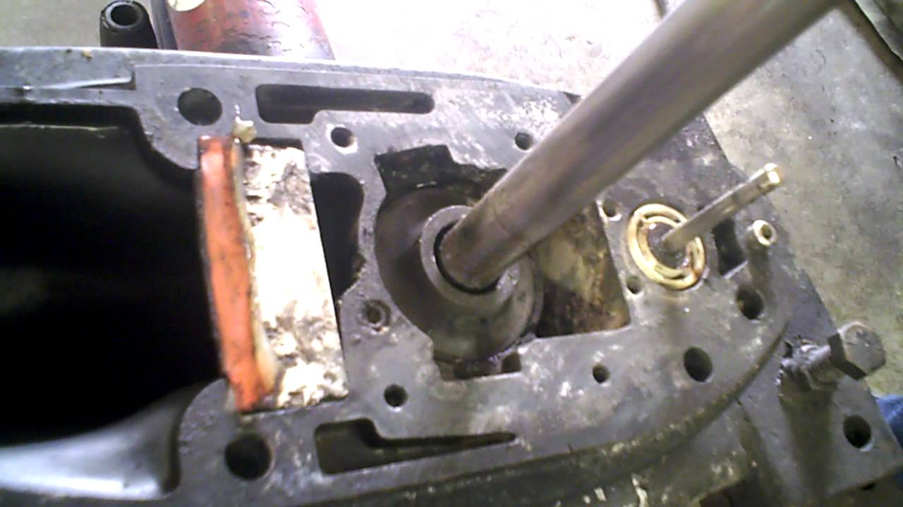 Force 75 Hp Lower Unit after Repair From Freeze Damage Pressure Check ...