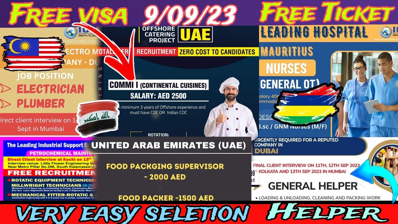 Dubai job vakancy !! Helper job|| packing helper|| কলকাতা Mumbai ...