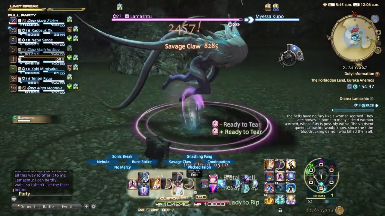 final fantasy xiv lamashtu eureka anemos notorious monster ...