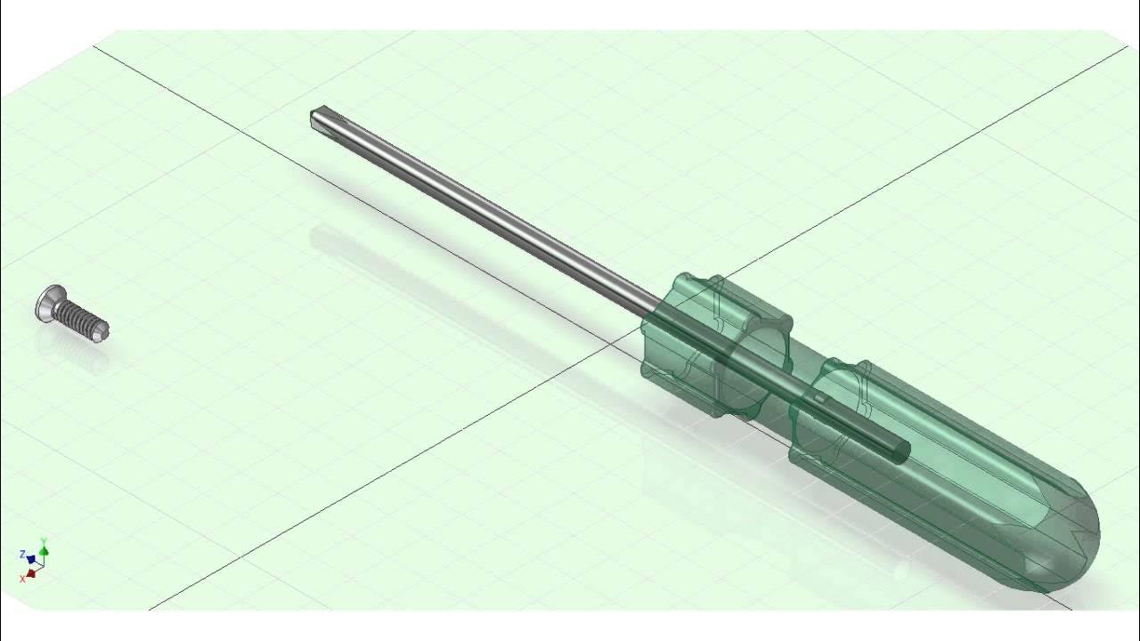Modeling an Allen Screwdriver (Autodesk Inventor) - YouTube