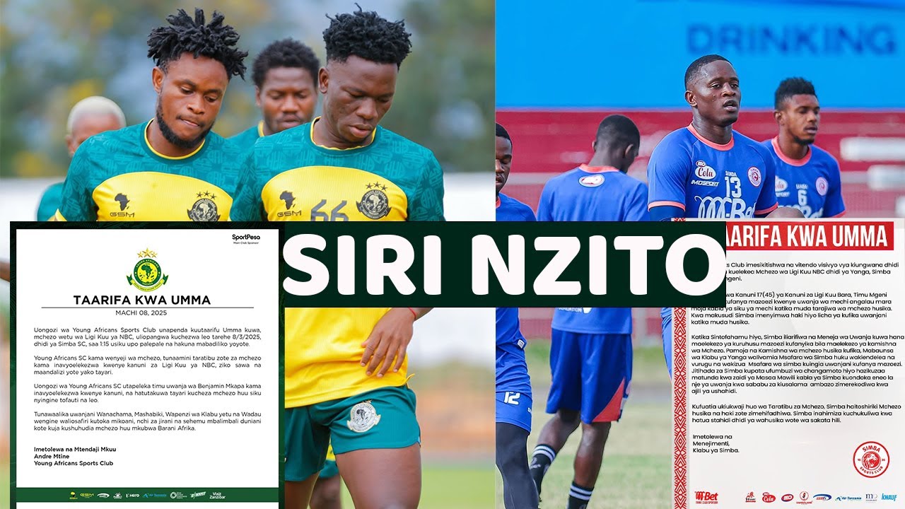 BARUA NZITO | YANGA, SIMBA NA BODI YA LIGI KUU | HALI INAYOENDELEA KWA ...