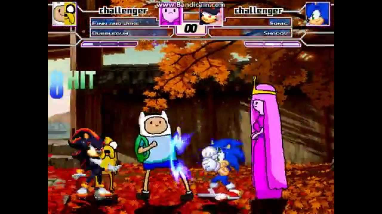 MUGEN Battle #0009 - Team Adventure Time vs Team Sonic - YouTube