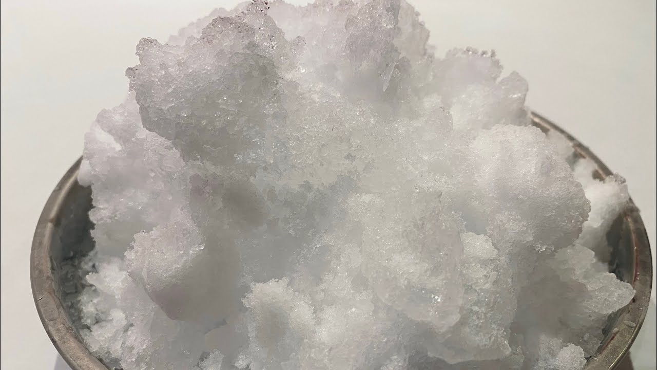 Refrozen Freezer Frost || #iceeating #asmriceeating #freezerfrost - YouTube