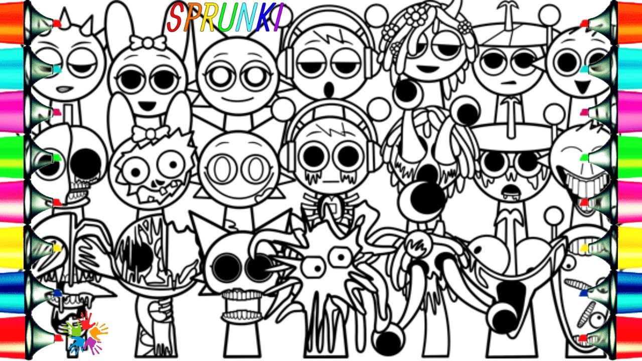 Phase 1 VS Phase 2 VS Phase 3 in Incredibox Sprunki / Coloring Page ...