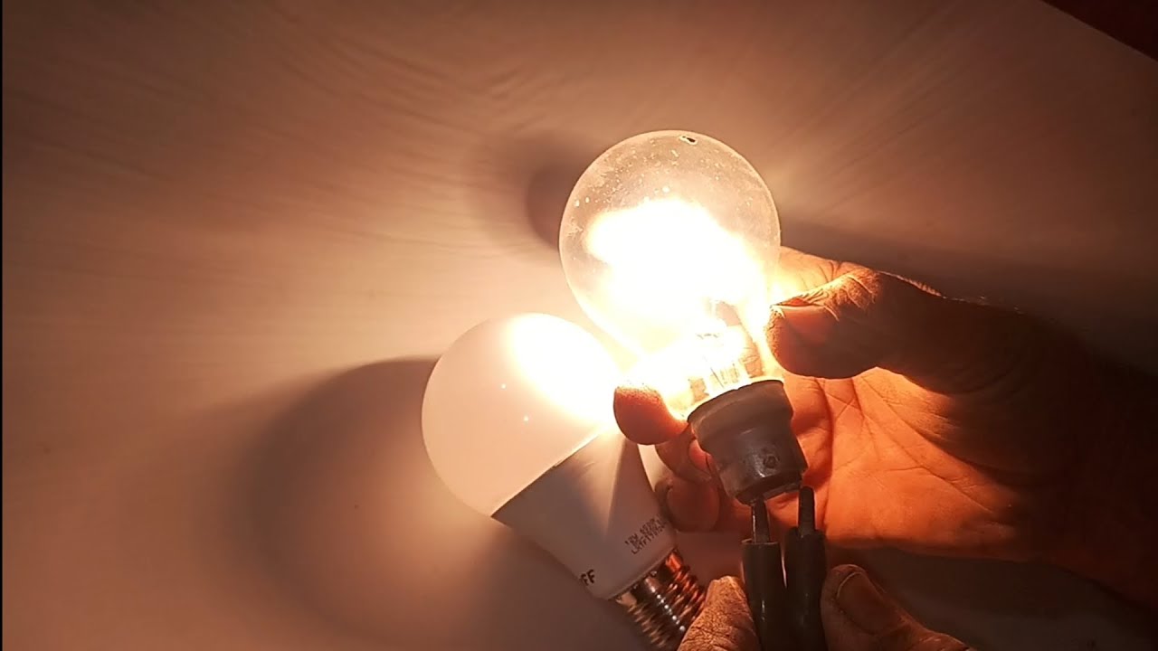 LED Bulb vs Tungsten wire Bulb Energy Saving Test @electricaldost ...