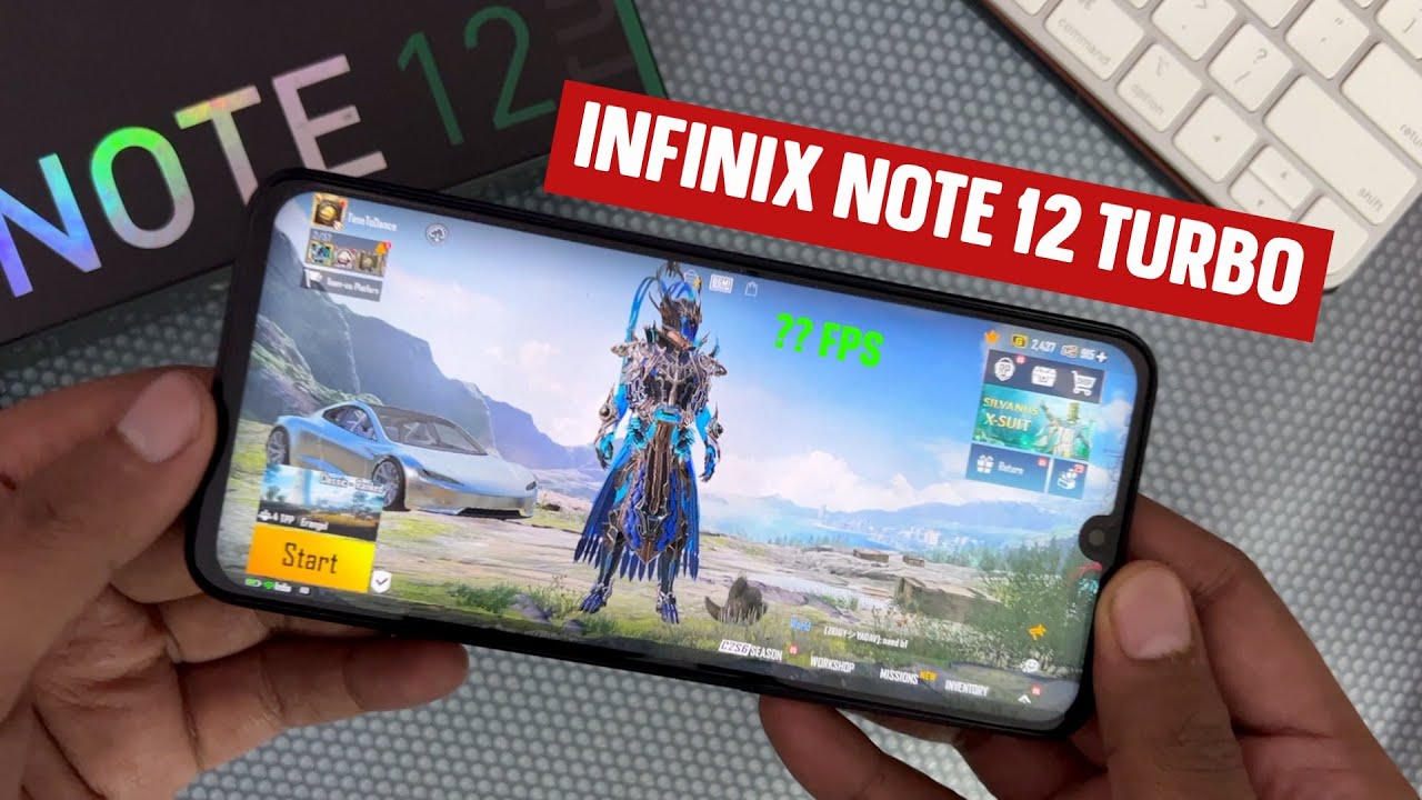Infinix Note 12 Turbo BGMI Gaming Test with FPS | PUBG Gameplay & Gyro ...