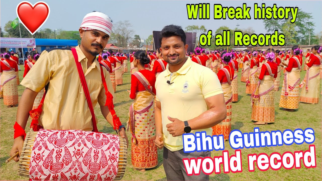 Bihu Dance Performance For Mega Bihu Event | Bihu Guinness World ...