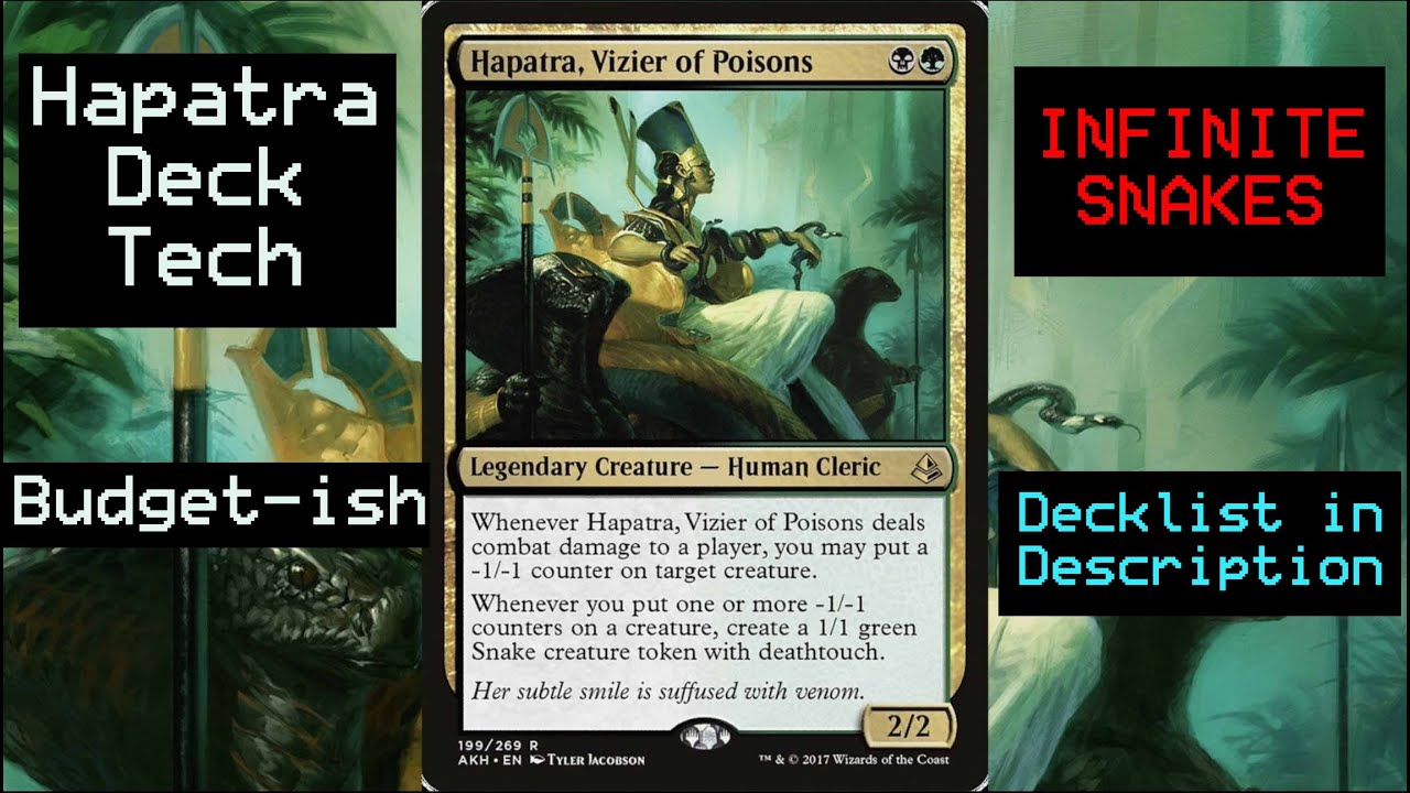 Hapatra, Vizier of Poisons Semi-Budget EDH Deck Tech - YouTube