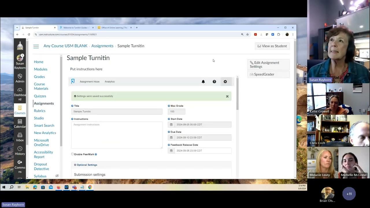 Canvas Series - Assignments, Quizzes, and Gradebook (from the PPE workshop, July 2024) - YouTube