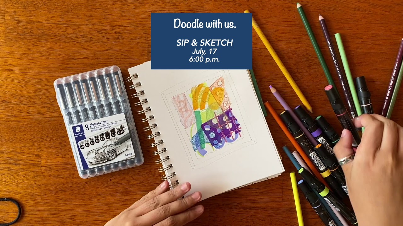 Sip & Sketch (painting) - July 17 - YouTube